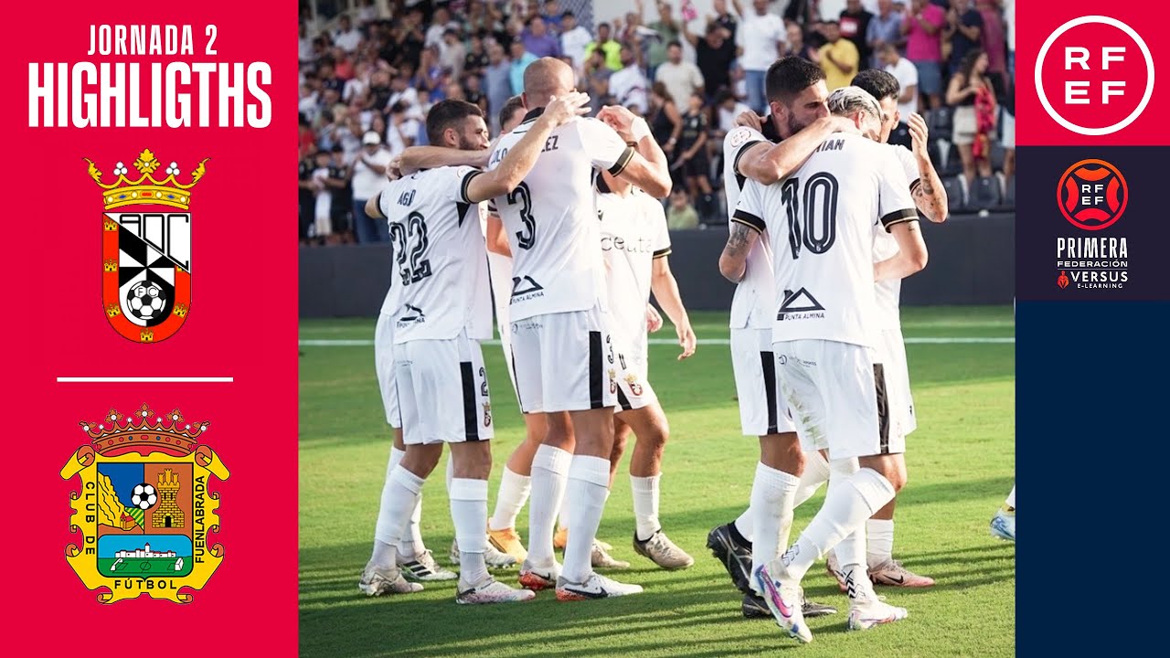 Resumen #PrimeraFederación | AD Ceuta FC 1-0 CF Fuenlabrada | Jornada 2 ...