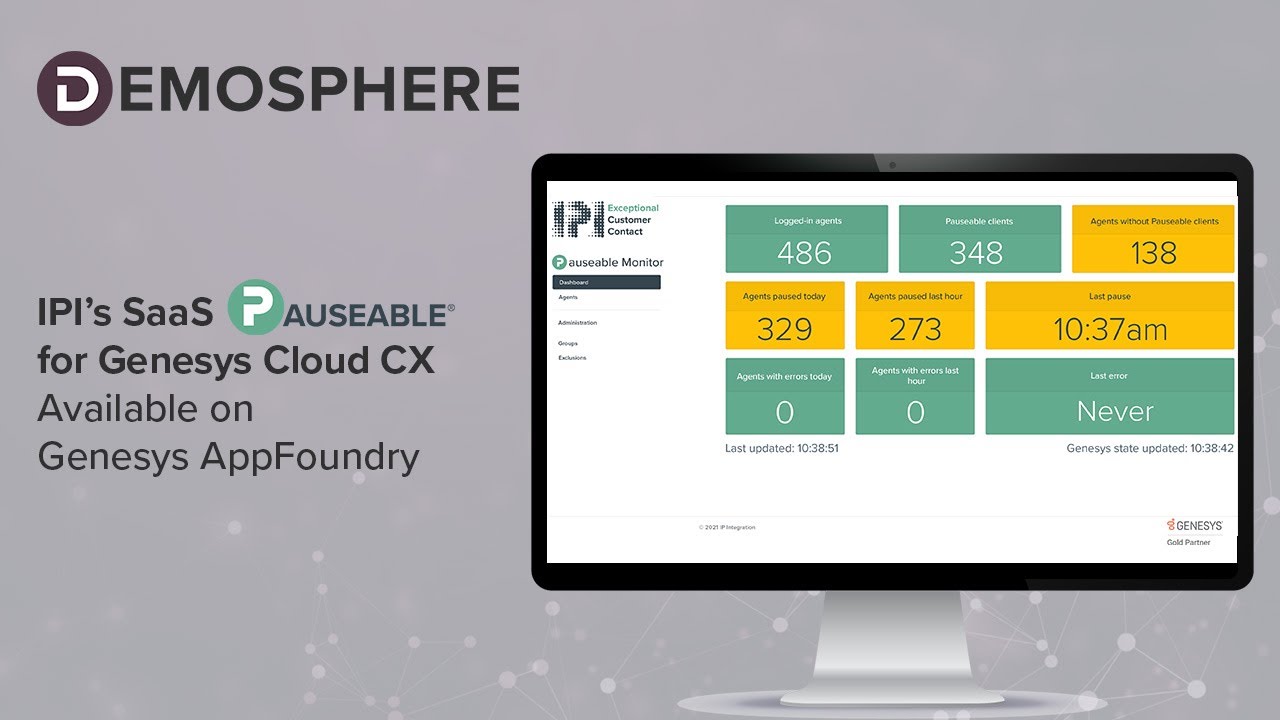 IPI's SaaS Pauseable for Genesys Cloud CX - YouTube