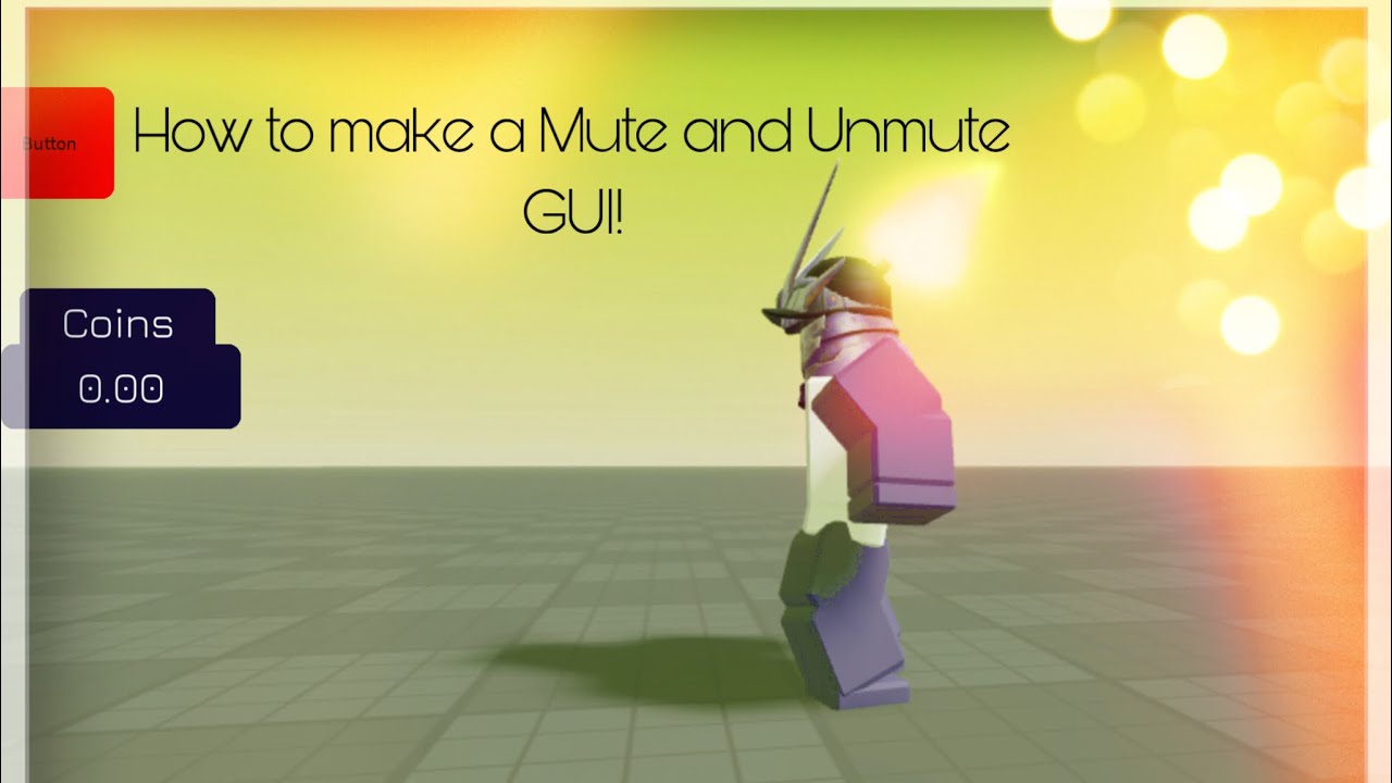 How to make a Mute and Unmute GUI in Roblox studio (2022) - YouTube