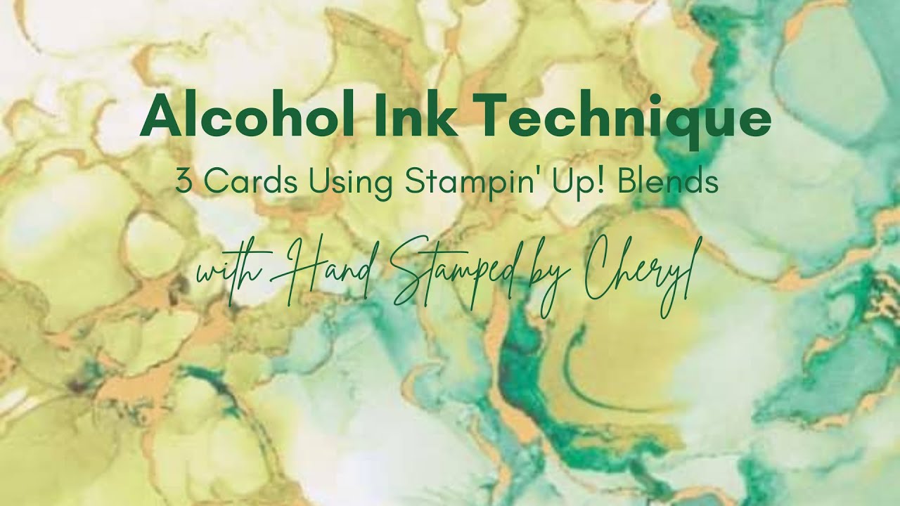Alcohol Ink Technique Using Blends - YouTube