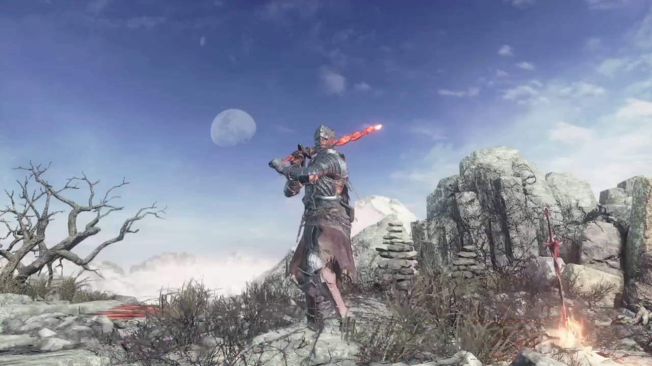 DARK SOULS™ III Firelink Greatsword moveset with Firelink Armor - YouTube