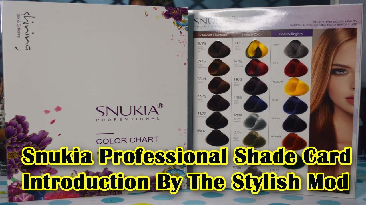 Snukia Professional Hair Color Chart Introduction By The stylish Mod ...
