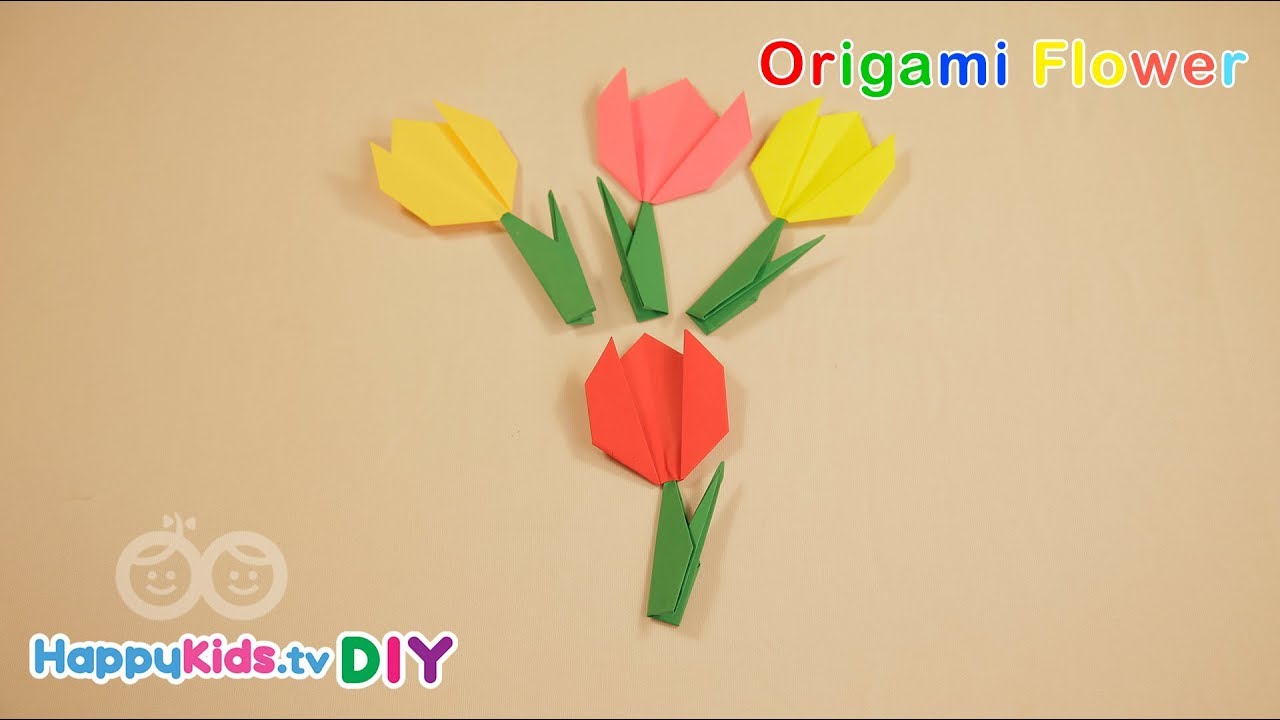 Origami Flower | Paper Crafts | Kid's Crafts and Activities | Happykids ...