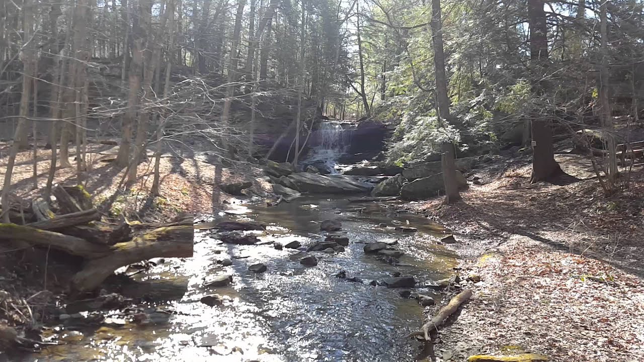 Honey Run Waterfall Part 1- Near Howard, Ohio - YouTube