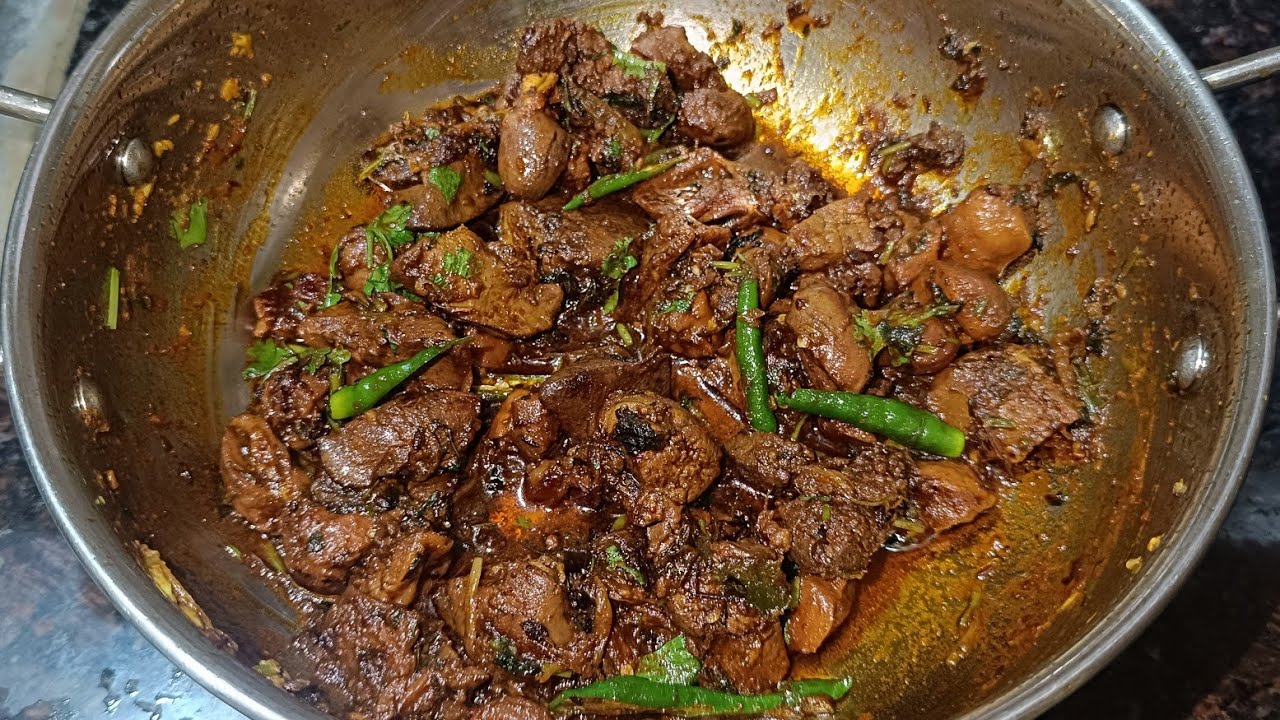 Chicken Liver Roast | Chicken Liver And Gizzard Masala Fry | Liver Fry ...