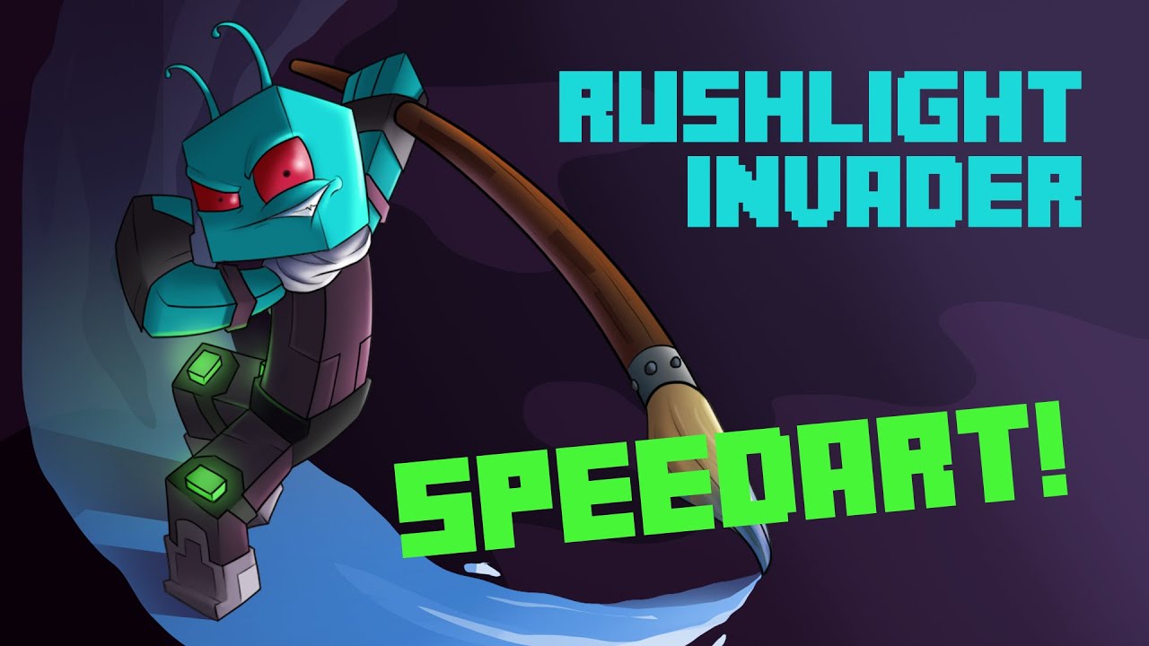 Minecraft Speedart: RushLight Invader - YouTube