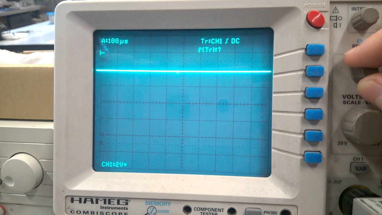 Hameg HM1008 failure - YouTube