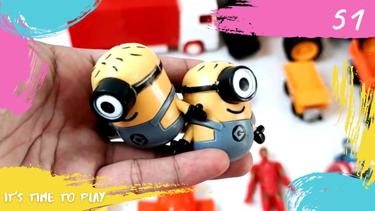 Collect Toys: Minions, AntMan, Captain America, IronMan, Psyduck ...