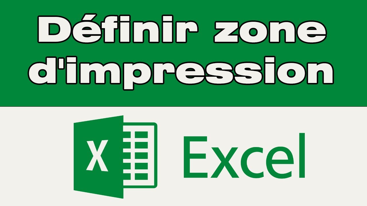 Comment définir une zone d'impression sur Excel - YouTube