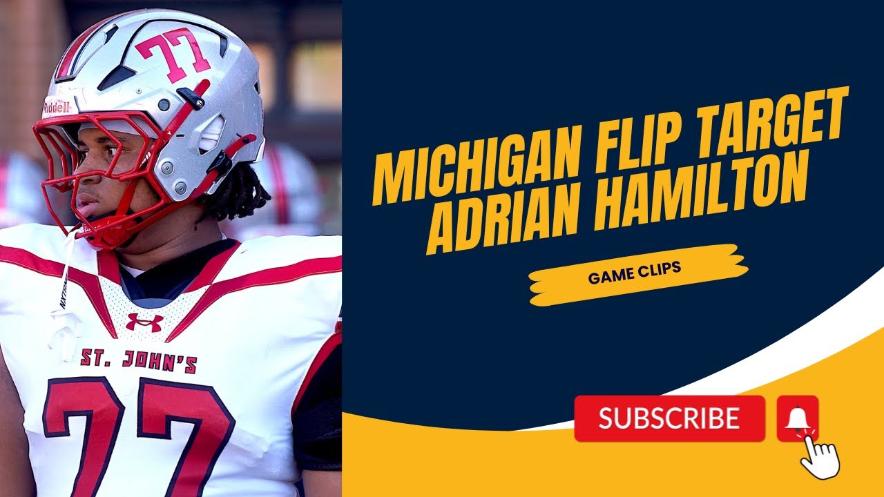 Michigan FLIP target is PHYSICAL!!! | Adrian Hamilton | #GoBlue - YouTube