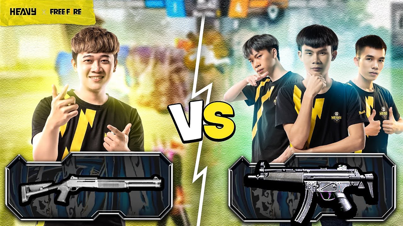 Tuyển thủ Free Fire dùng kỹ năng shotgun đỉnh cao cân 3 súng tiểu liên ...
