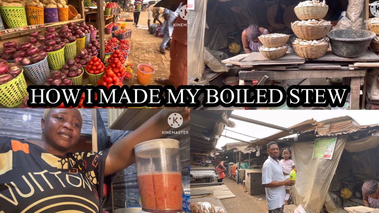 MARKET VLOG + HOW I MADE MY BOILED STEW || THE GIBSON FAMILY#viral ...