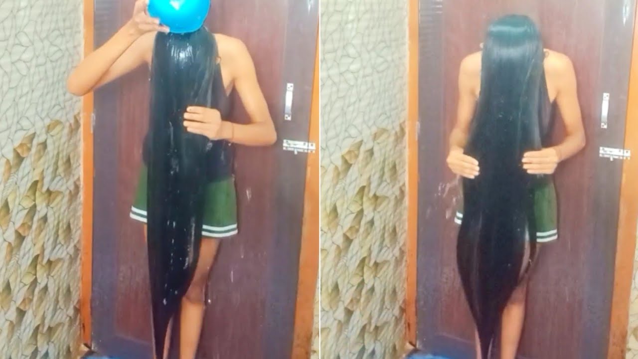 How to wash your long hair wash #longhair #hairwash - YouTube