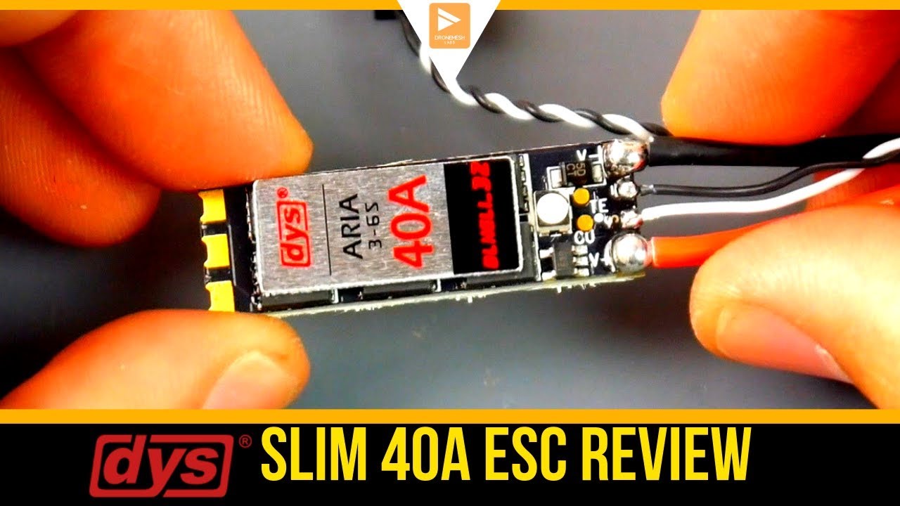 HOW GOOD IS A SLIM ESC??? // DYS ARIA 40A SLIM ESC Review and Noise ...