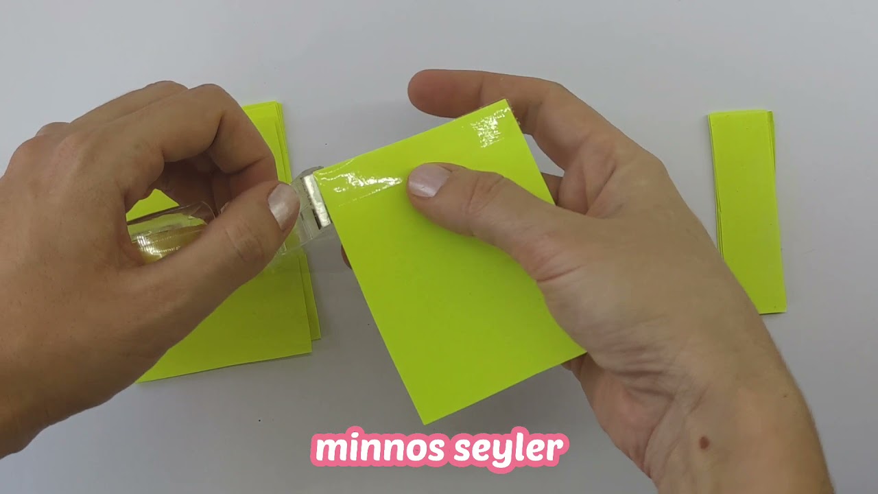 Evde Post-it Yapımı( sadece 2 malzeme) - YouTube
