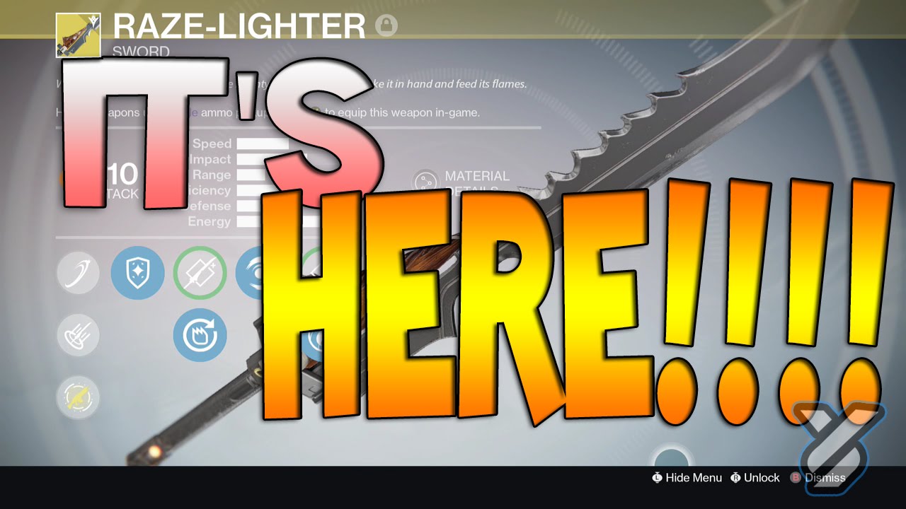 Destiny - EXOTIC SWORD'S ARE HERE and FINAL QUEST !! Raze Lighter, Bolt ...