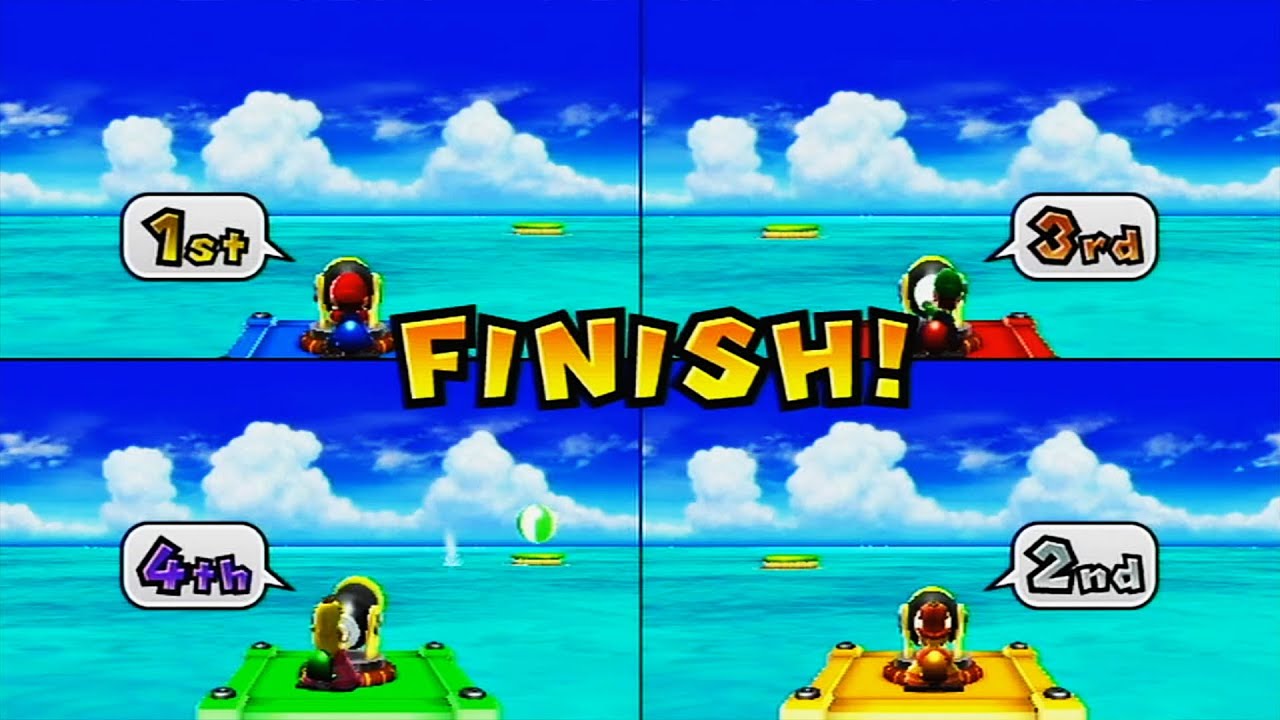 Mario Party 9 - Fun Mini-Games - Mario vs Luigi vs Peach vs Daisy ...