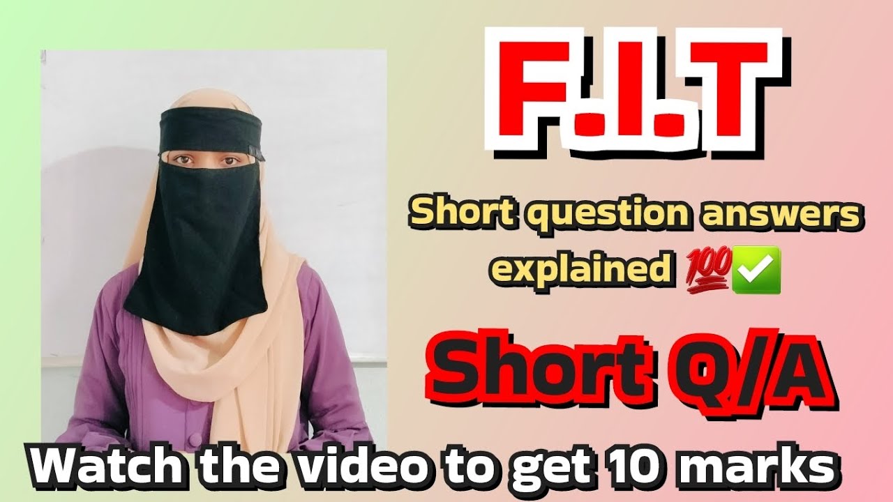 Degree Semester-1 FIT short question answers explained 💯 ️/ F.I.T short questions/ 10 marks ...