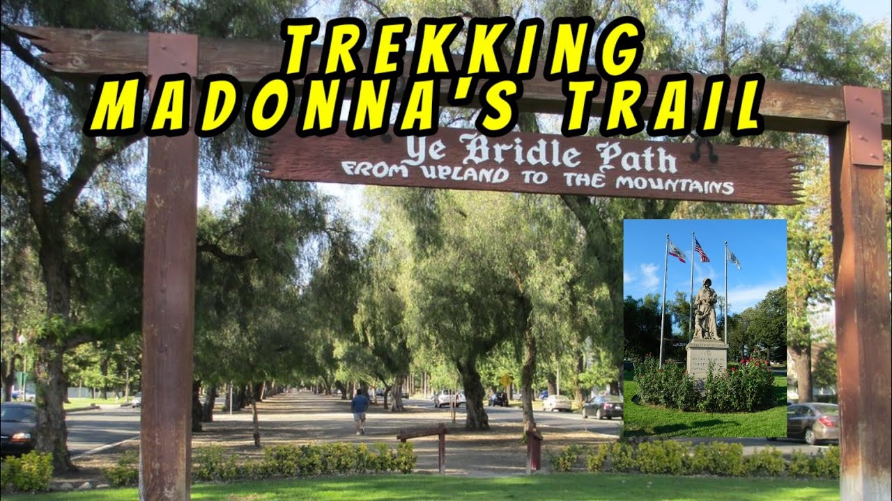 trekking on madonna trail upland California - YouTube