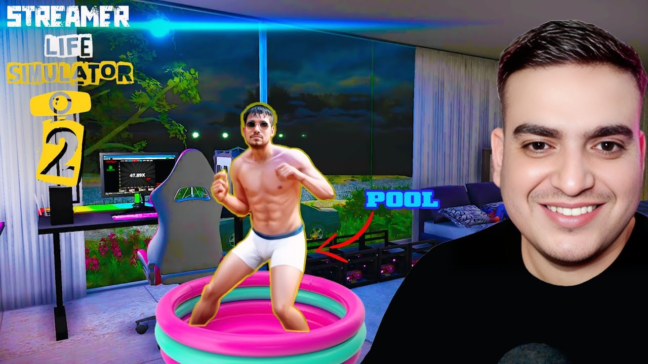 I Did My FIRST POOL STREAM! 💦- Streamer Life Simulator 2 |#2 - YouTube