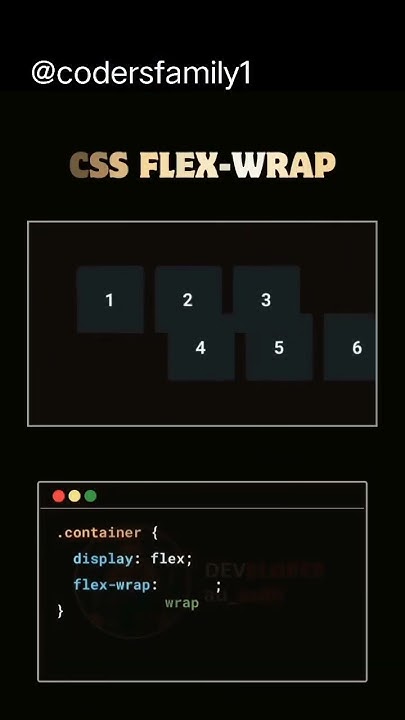 css flex-wrap property use #css #flex #wrap #propaty #usees #use #html #coding - YouTube