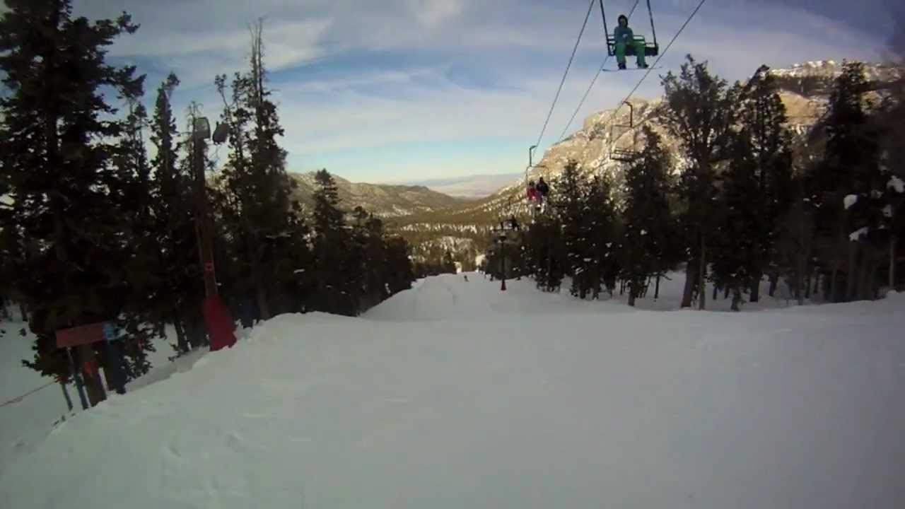 Snowboarding & Skiing Mt. Charleston, Nevada - YouTube