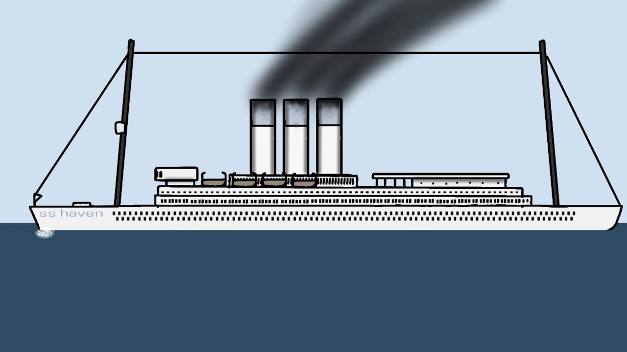 Sinking of ss haven //fictional//idea by 박혜란//sinking ship animation ...