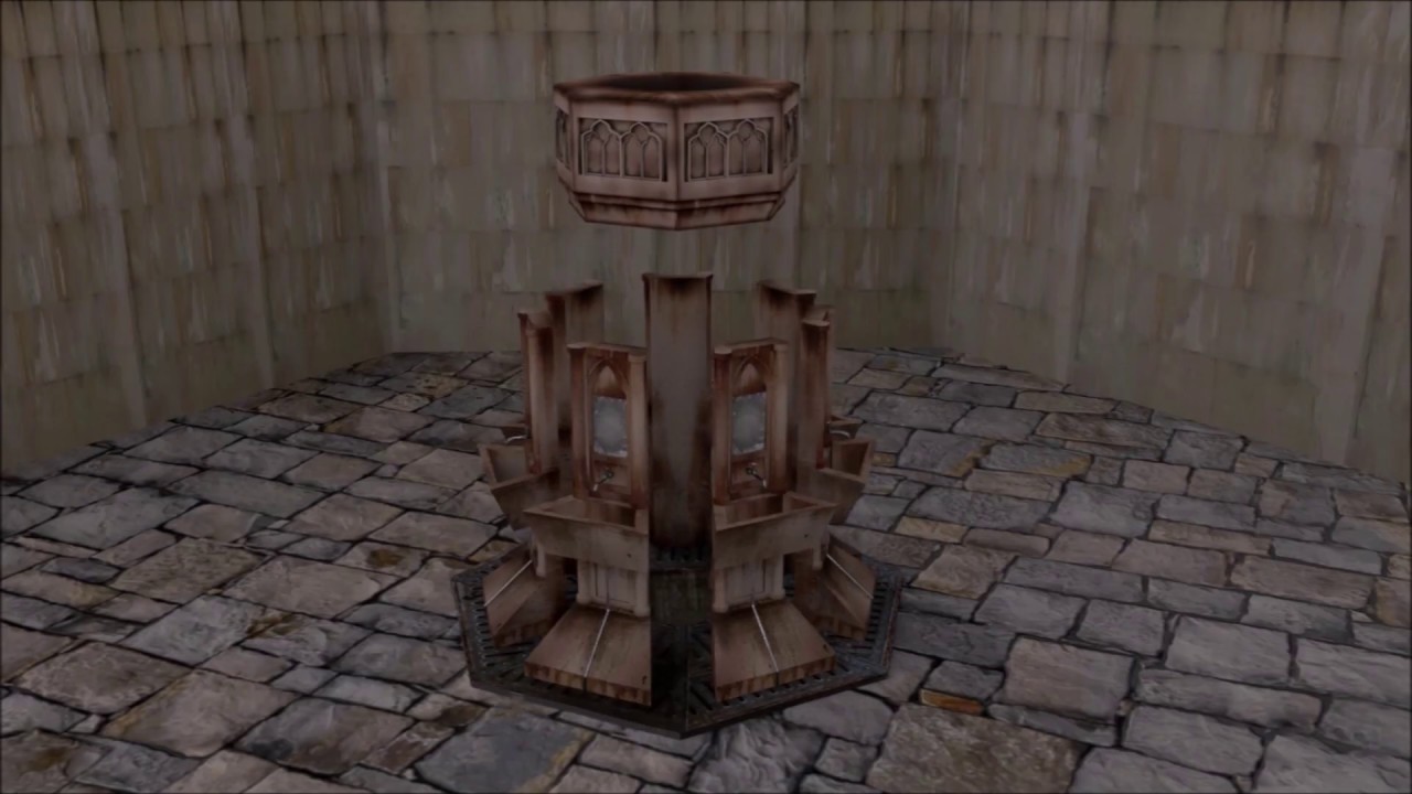 Harry Potter - Chamber of Secrets entrance - Maya 3D Scene - YouTube