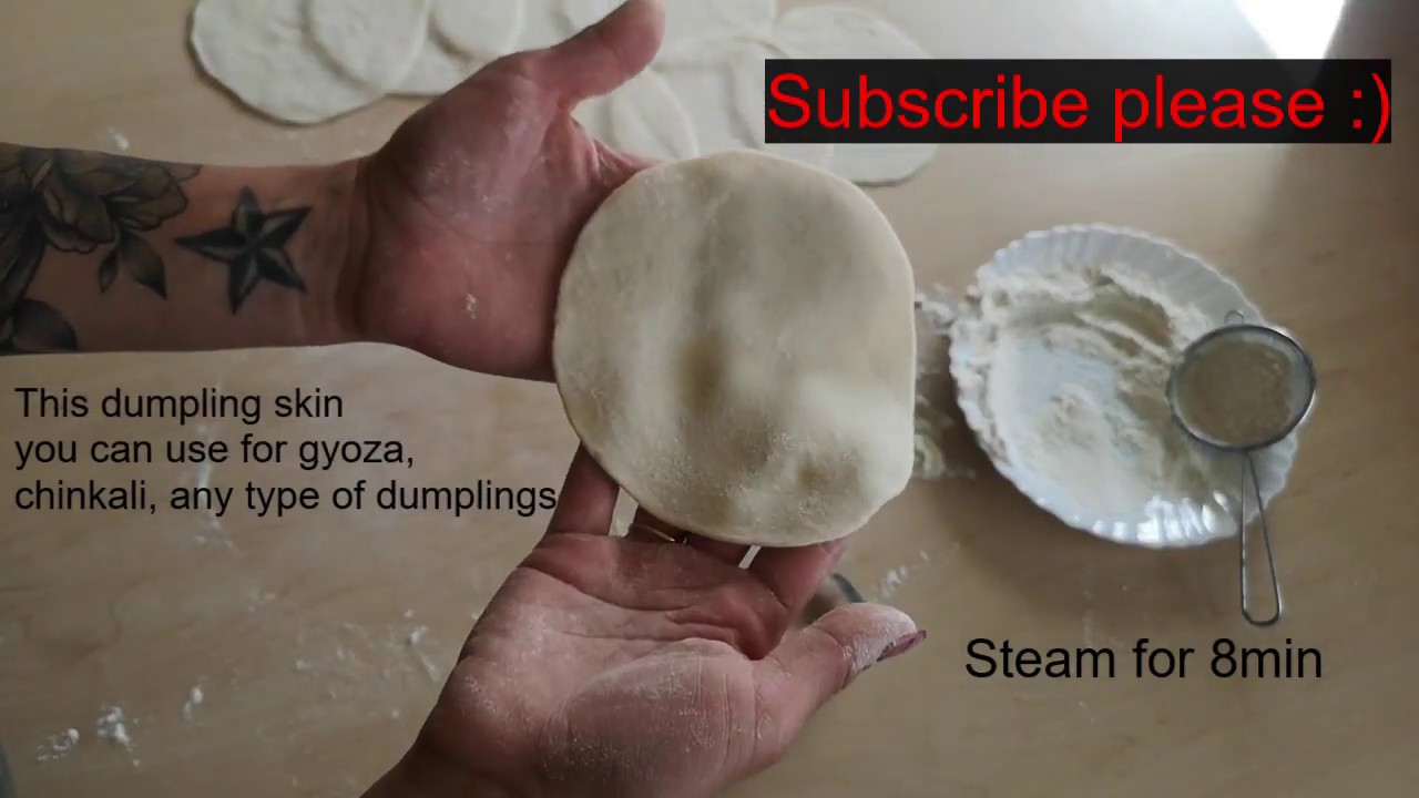 Dumpling Skin Recipe ( gyoza, chinkali, won ton skin) - YouTube