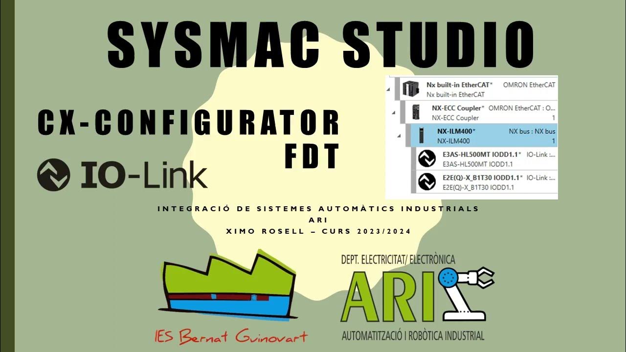 SYSMAC STUDIO. OMRON. Configuració sensors IO-Link amb CX-Configurator FDT - YouTube