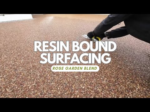 Resin Bound Surfacing / Paving Full Installation Video. Rose Garden ...
