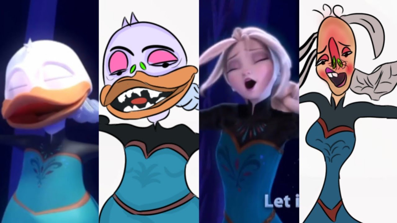Let It Go - Frozen vs Donald Duck Drawing Meme| - YouTube