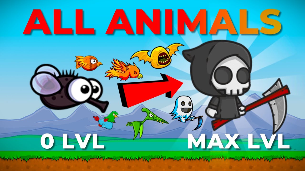 LEVEL 0 🔰 ALL ANIMALS EVOLUTION | EvoWorld.io - YouTube