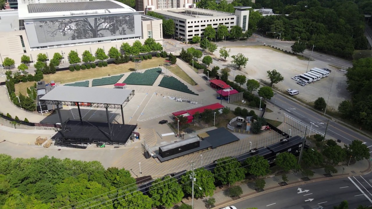 Drone: Raleigh Red Hat Amphitheater - YouTube