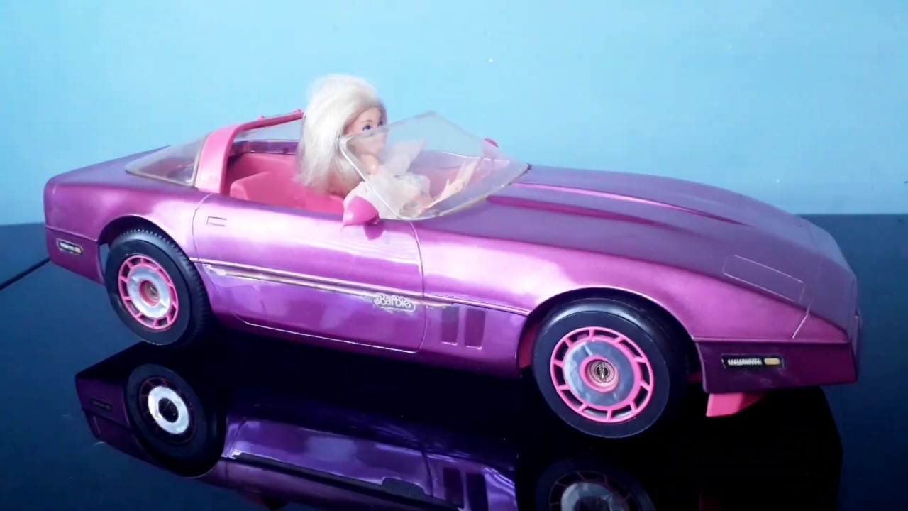 Corvette Barbie Pink Car Anos 80 Estrela Mattel - YouTube