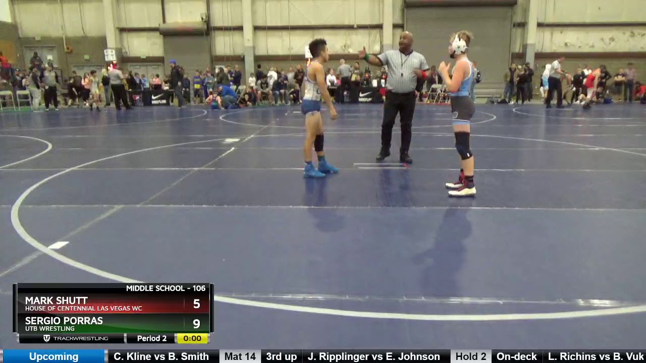 Middle School 106 Sergio Porras UTB Wrestling Vs Mark Shutt House Of ...