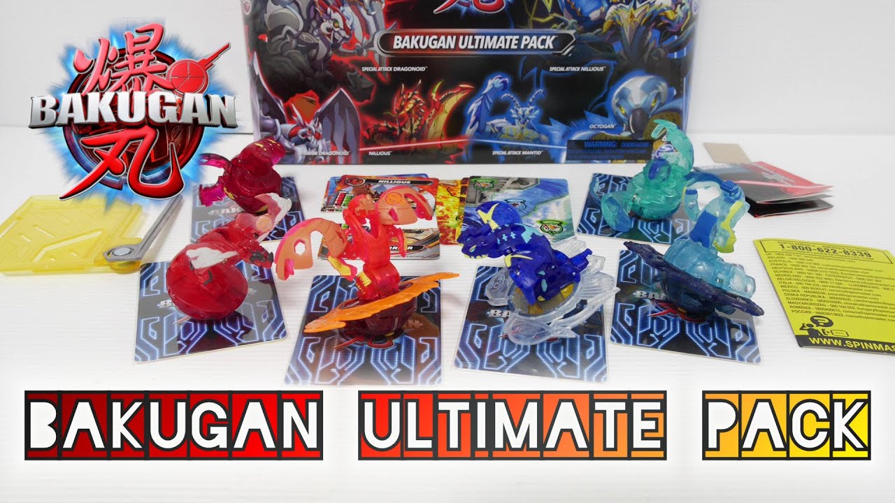 BAKUGAN ULTIMATE PACK (DRAGONOID, NILLIOUS, MANTID, OCTOGAN) | Bakugan ...