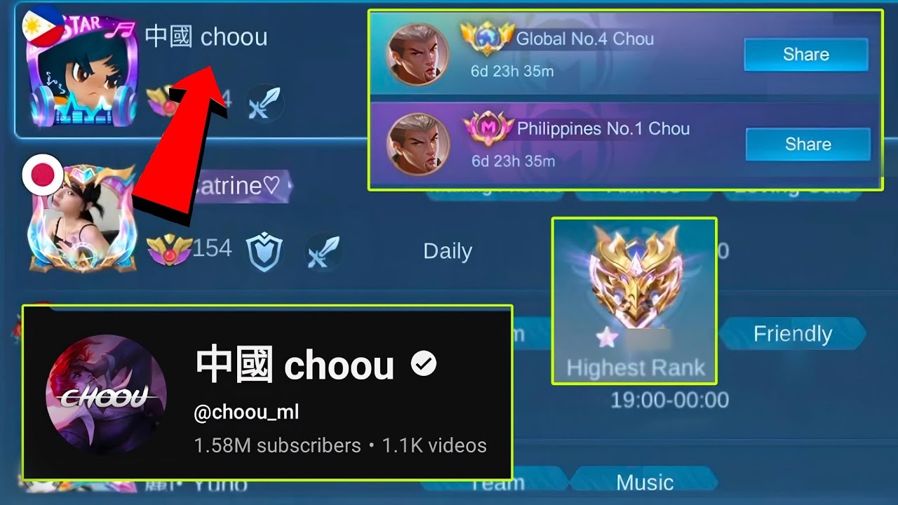I Found CHOOU Real Account – HIGHEST RANK, MATCHES and REVEAL FACE, It ...