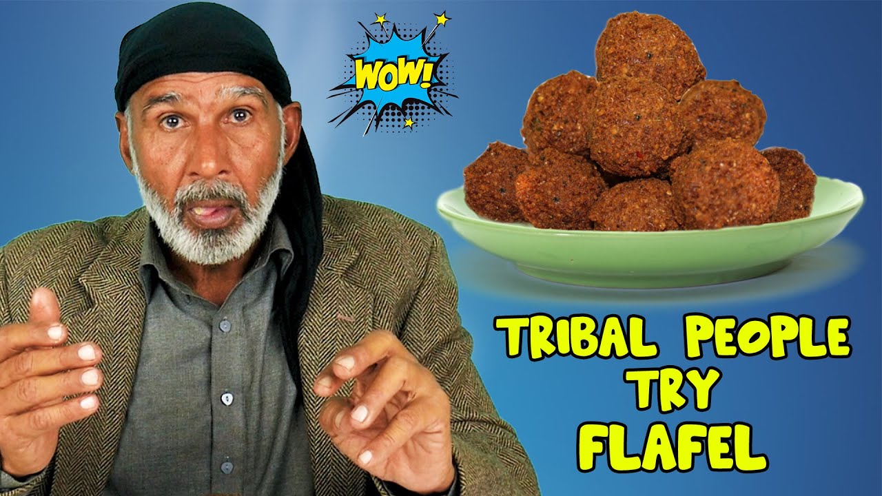 Tribal People Try Falafel for the first time!! - YouTube