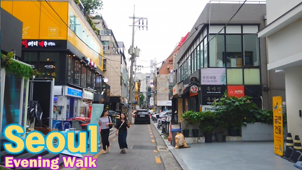 Seoul, Korea, Gangnam - Walking Tour of Attraction - 4K - Apgujeong ...