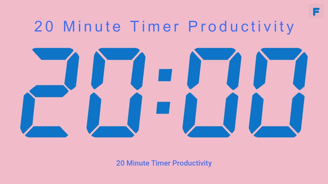 20 Minute Timer Productivity - YouTube