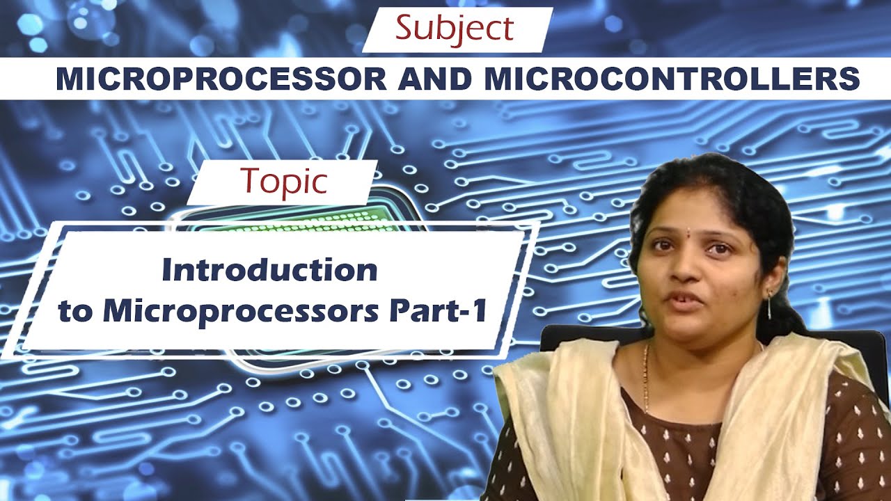 LEC01| MPMC | Introduction to Microprocessors Part-1 By Mrs. N Poornima Deepthi - YouTube