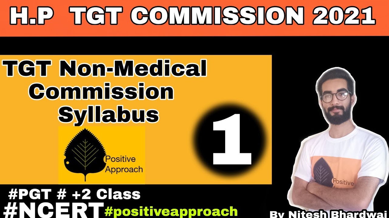 H.P TGT Non-Medical commission Syllabus 2021 in detail By positive ...
