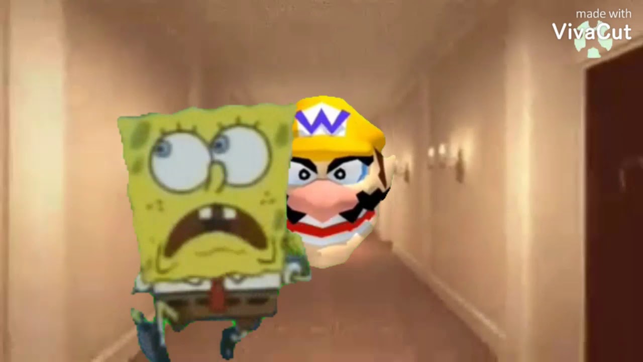 Spongebob being chased by the Wario apparition - YouTube