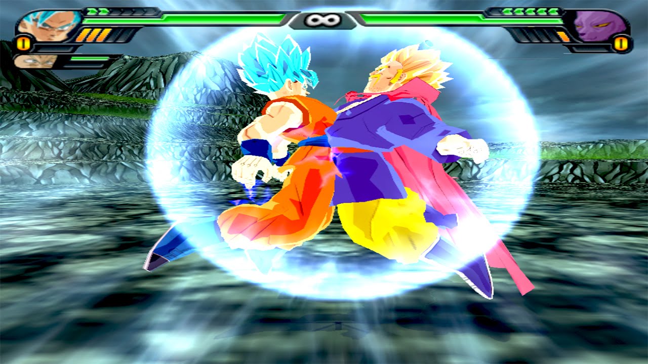 Goku SSGSS and Mr Satan SSJ Fusion | Gokule SSGSS vs Beerus | DBZ ...