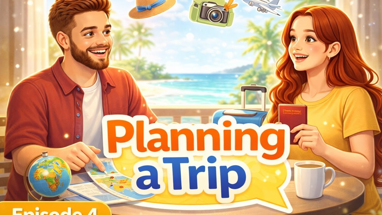 Planning a Trip in English | Easy Conversation Practice for ESL ...