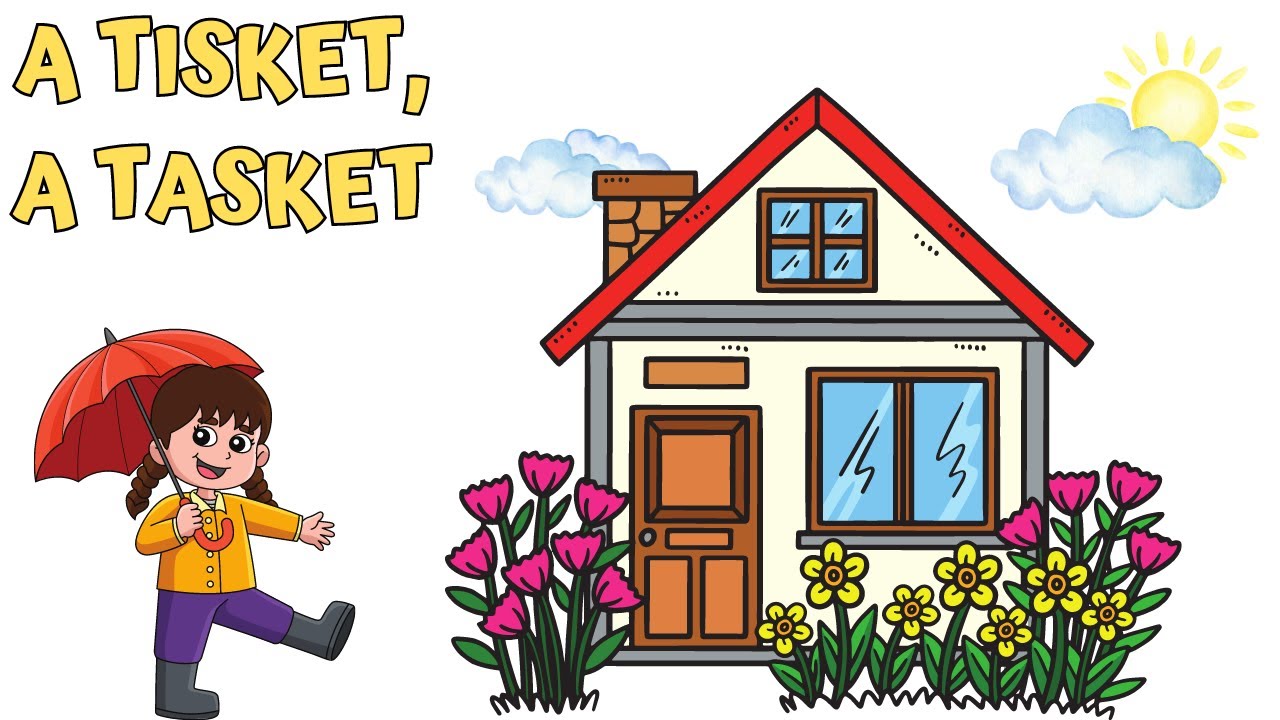 A Tisket, A Tasket - Nursery Rhyme | Kids Poem with Drawing and ...