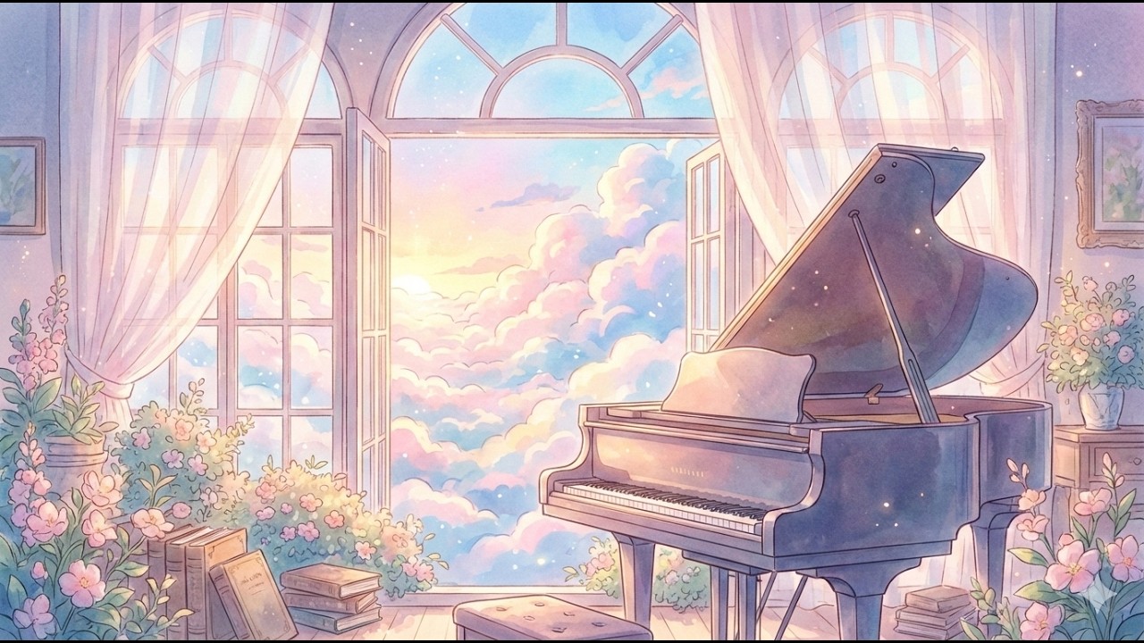 Ambient Piano Music for Studying 📖 | Calm Anime Background | Deep Focus ...