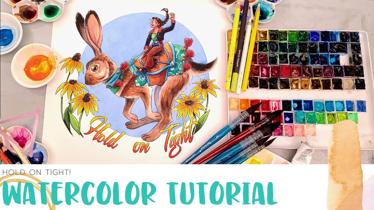 Hold on Tight- Watercolor Painting Tutorial - YouTube