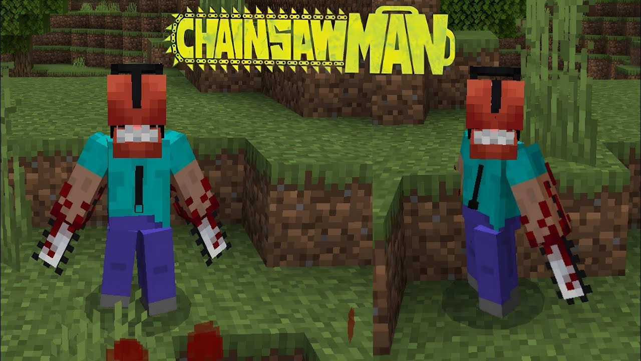 New Best Chainsaw Man Addon/Mod For Minecraft PE!! | (1.19+) - YouTube